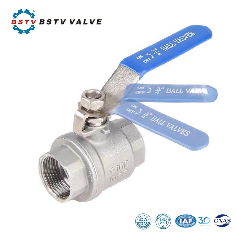 2PC Stainless Steel Threaded Ball Valve