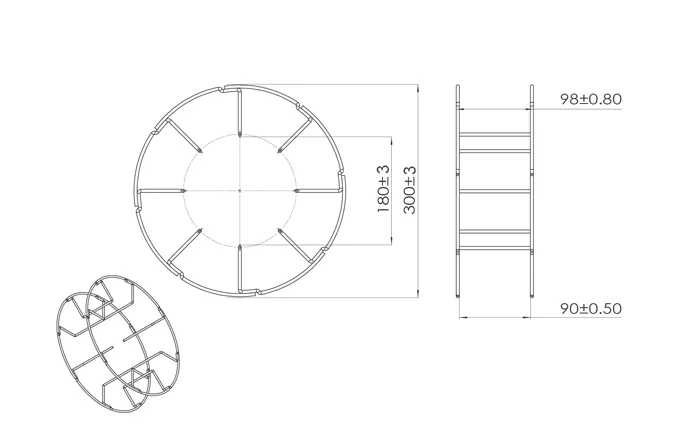 low-carbon reel；heat resistance spool；k300 wire basket spools