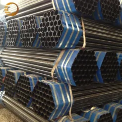 Black Painted Welded Steel Pipe, black erw pipe