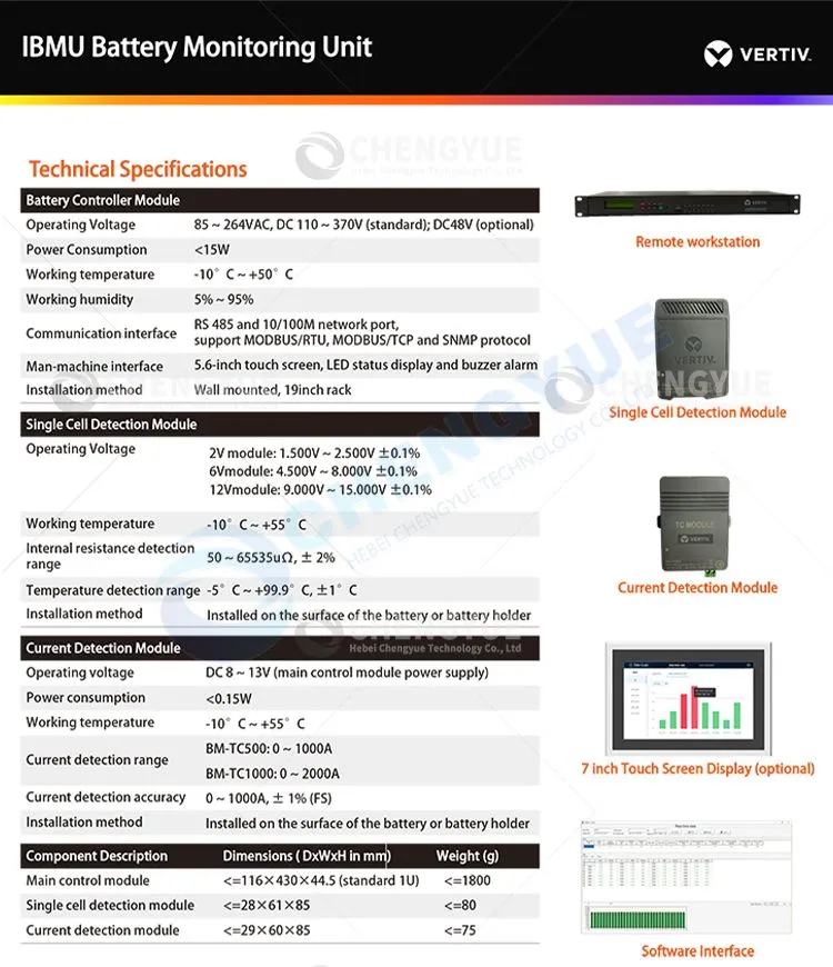 Vertiv Liebert IBMU Intelligent Battery Online Monitoring System