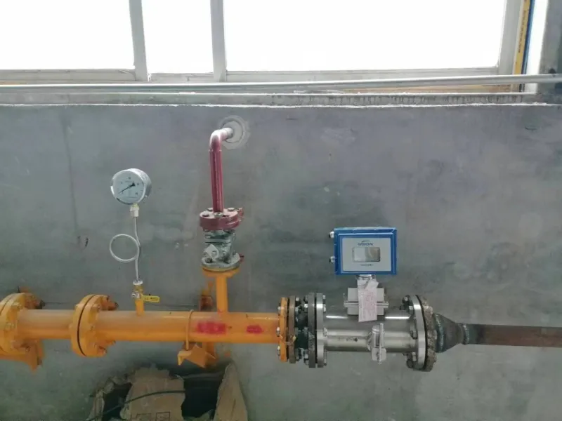 Gas turbine flowmeter → Metal product factory gas monitoring