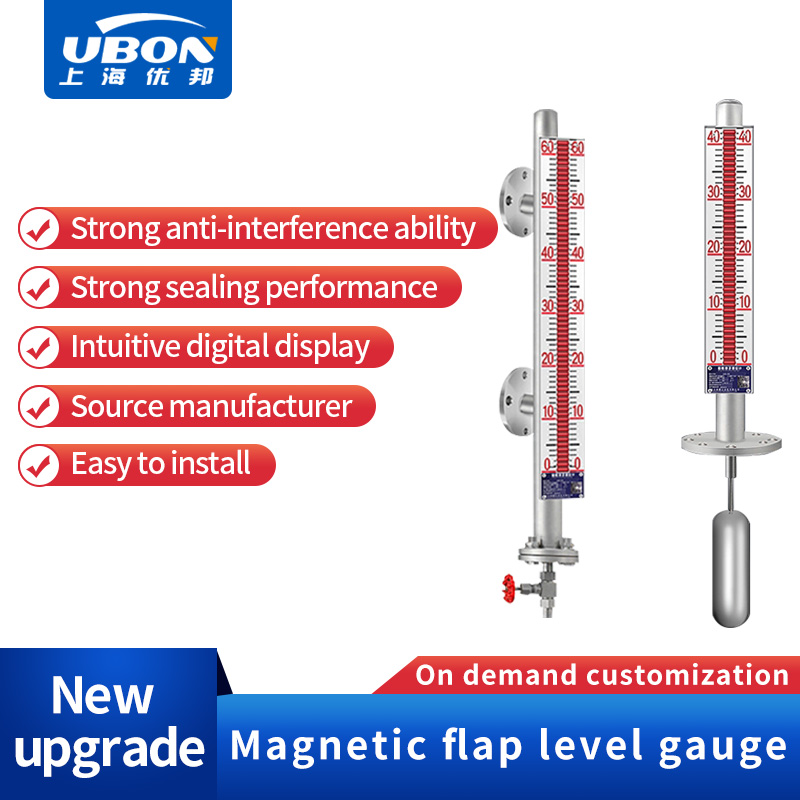 Magnetic flap level gauge