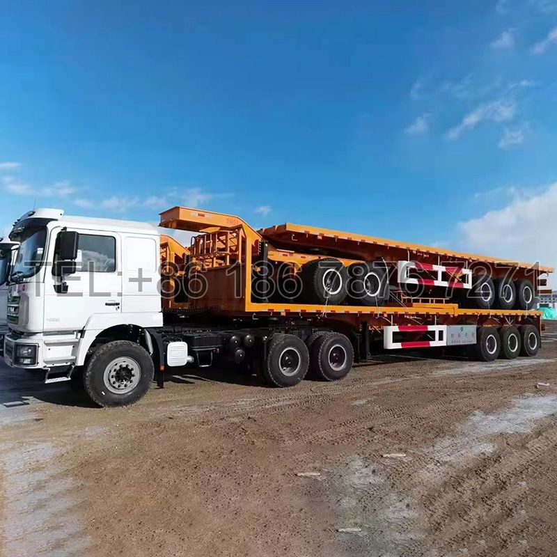 Mongolia Special Flatbed Trailer Transport Vehicle