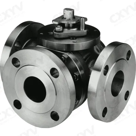 3-Way Flanged Ball Valve