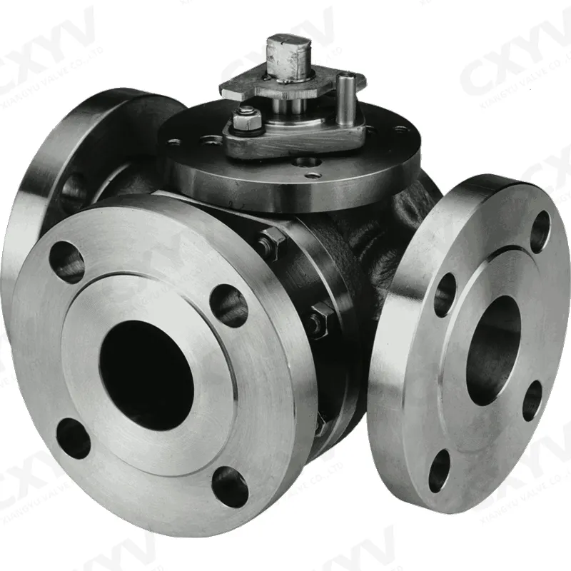 3-Way Flanged Ball Valve