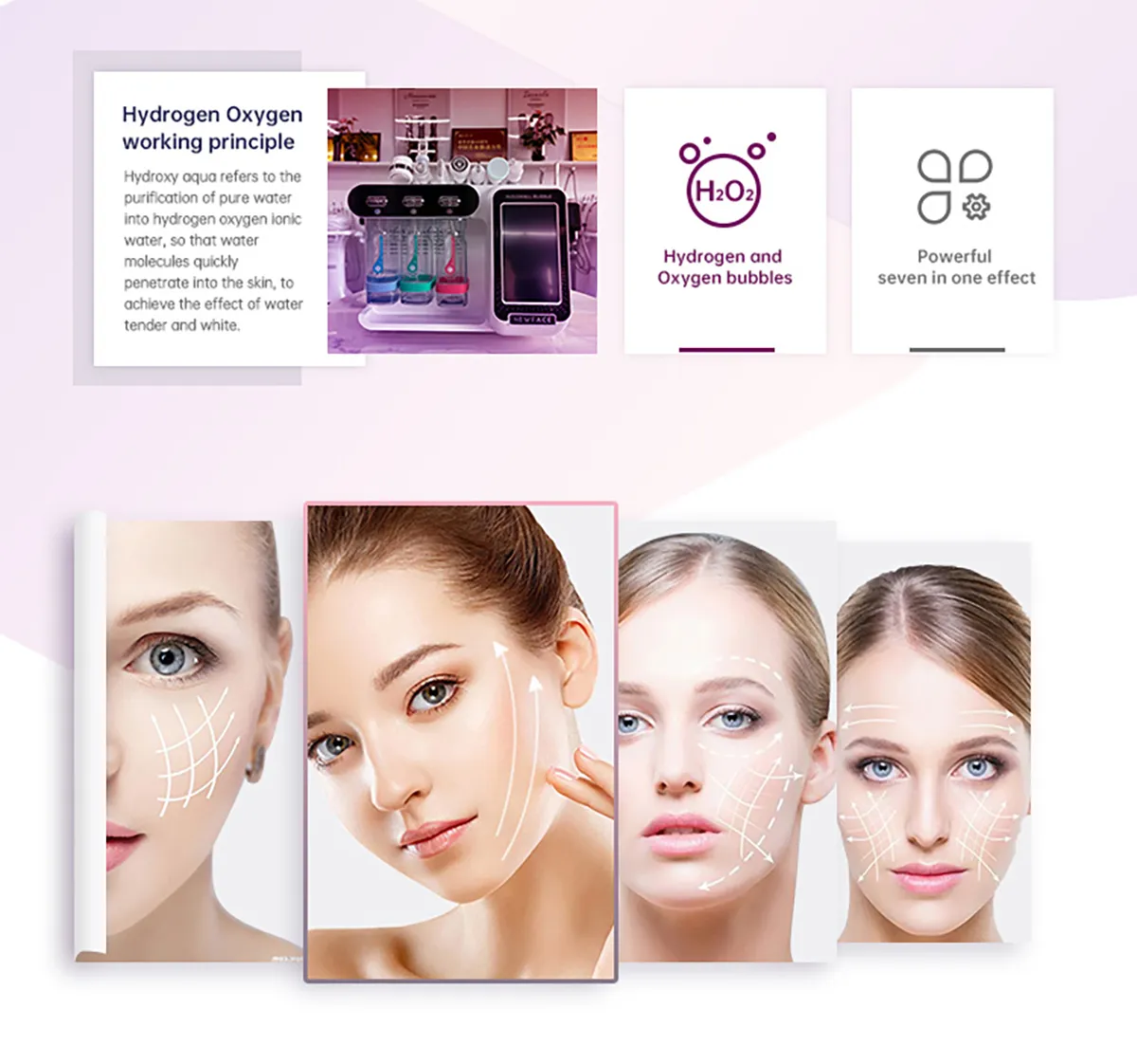 7in1 H2O2 Small Bubbles Machine for skin care