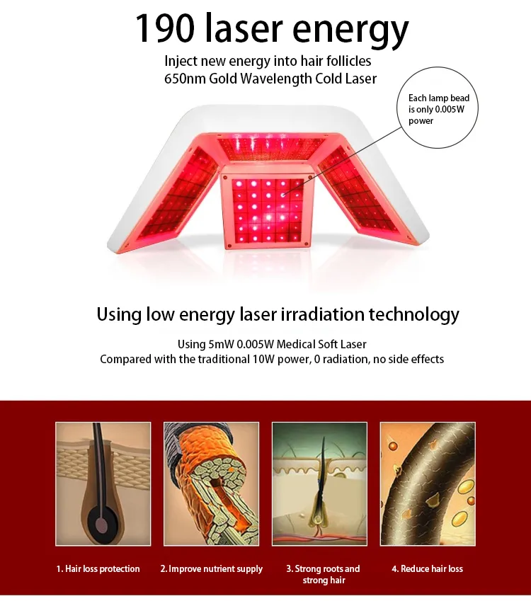 Popular Hair Loss Treatment Laser Hair Regrowth Machine For Salon