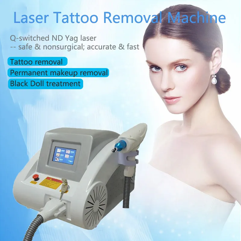 Professional portable nd yag laser tattoo removal machine
