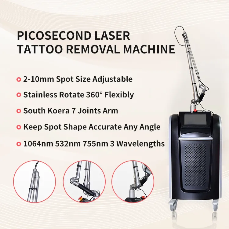 Picosecond Laser Tattoo Removal Machine For Skin Rejuvenation