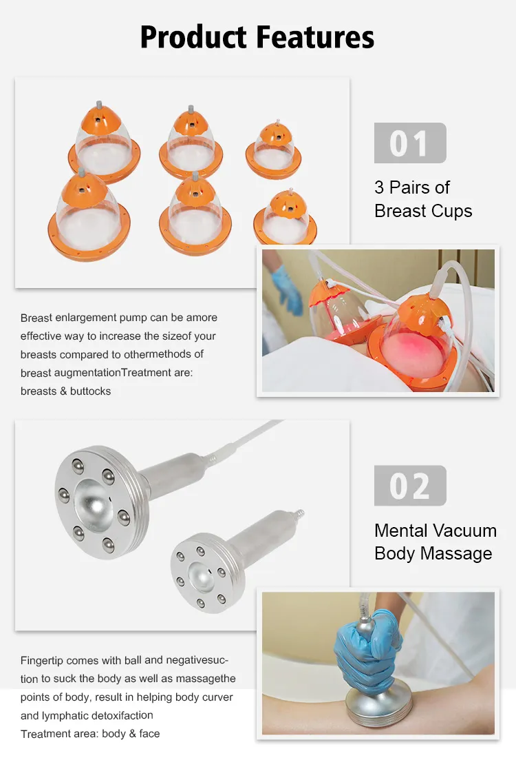 Breast Enlargement Cupping Vacuum Therapy Device -Bust Enhancer machine