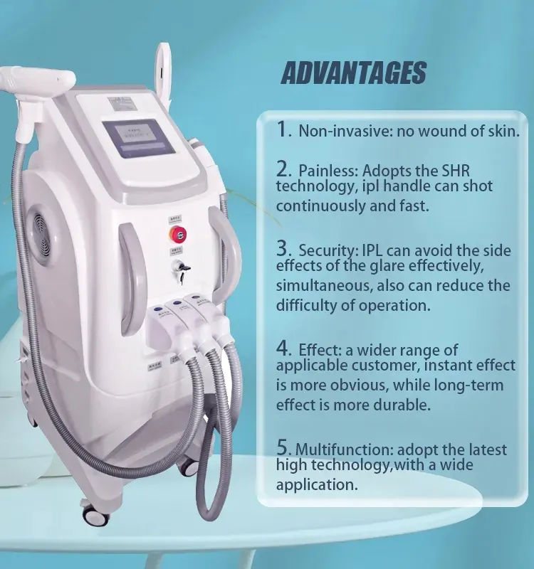 Multifunctional Opt Skin Rejuvenation Laser Therapy Machine