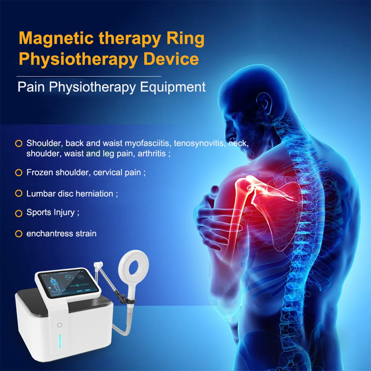 Pain Relief Magnetic therapy Ring Physiotherapy Device-Magnetic Therapy ...