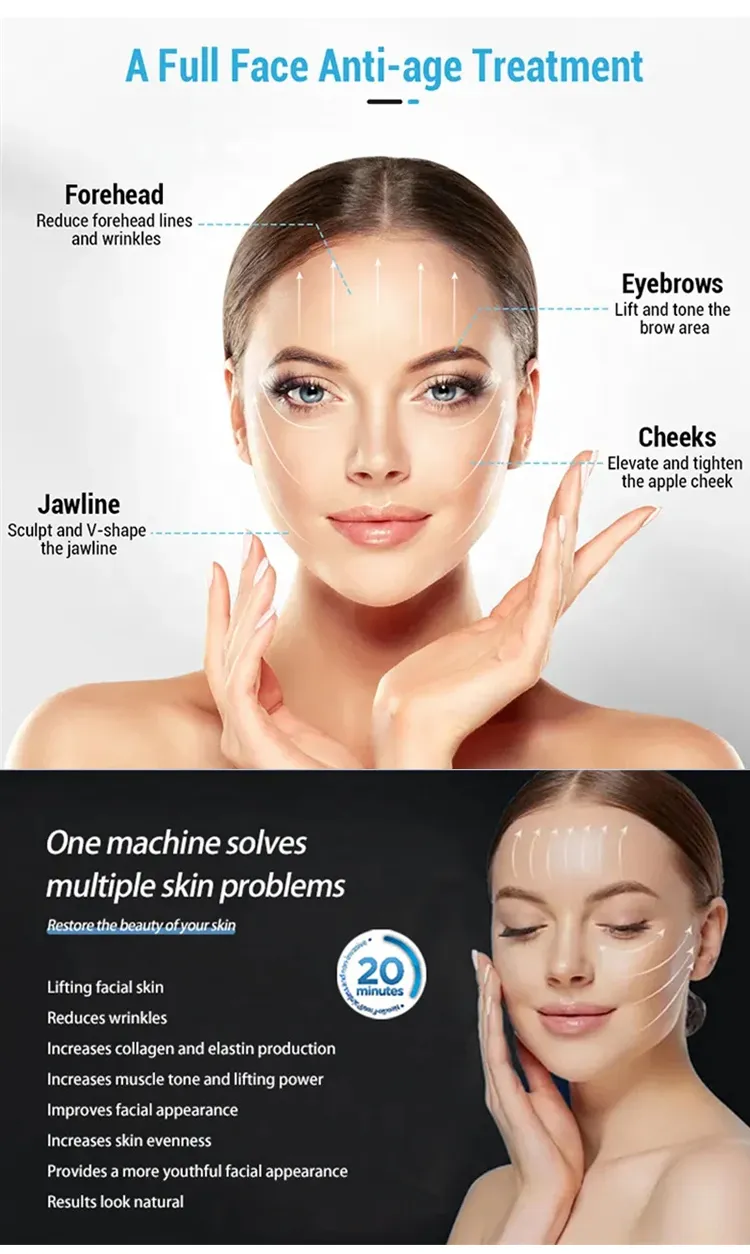 Portable EMRF Muscle Stimulation Face Lift Machine