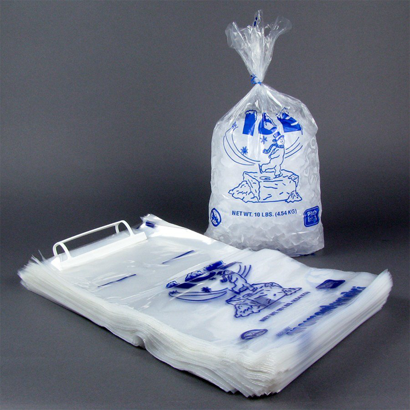 Heavy Duty Clear Plastic Ice Bags