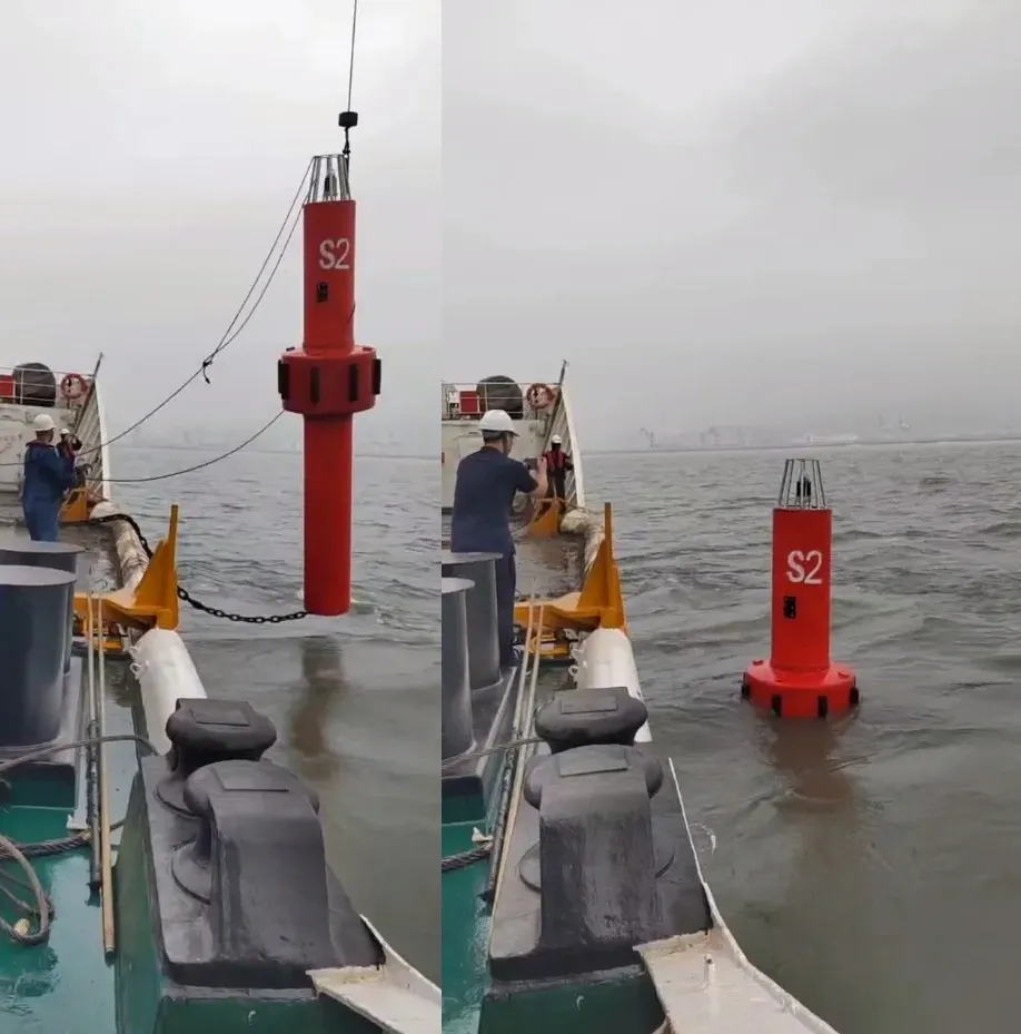 New type of Impact resistance navigation buoys are put into use