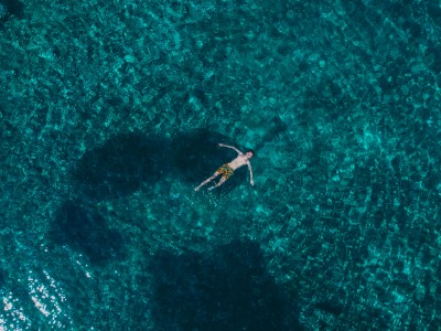 Meditation in floating chamber