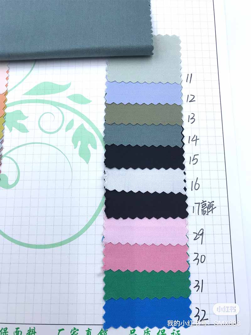 Natural Breathable Woven Bamboo Twill Fabric