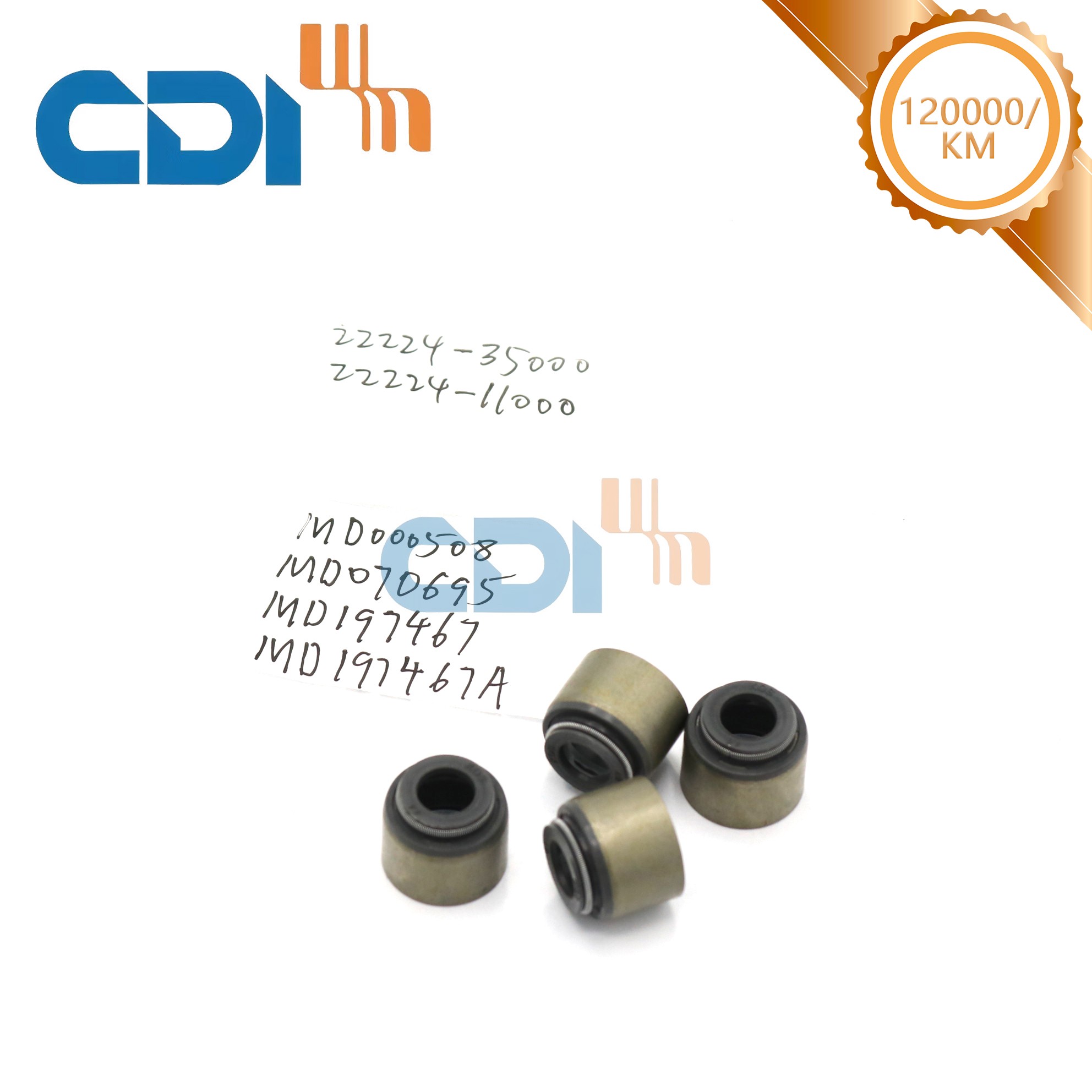 22224-35000 Valve Engine Parts FKM for Mitsubishi Hyundai