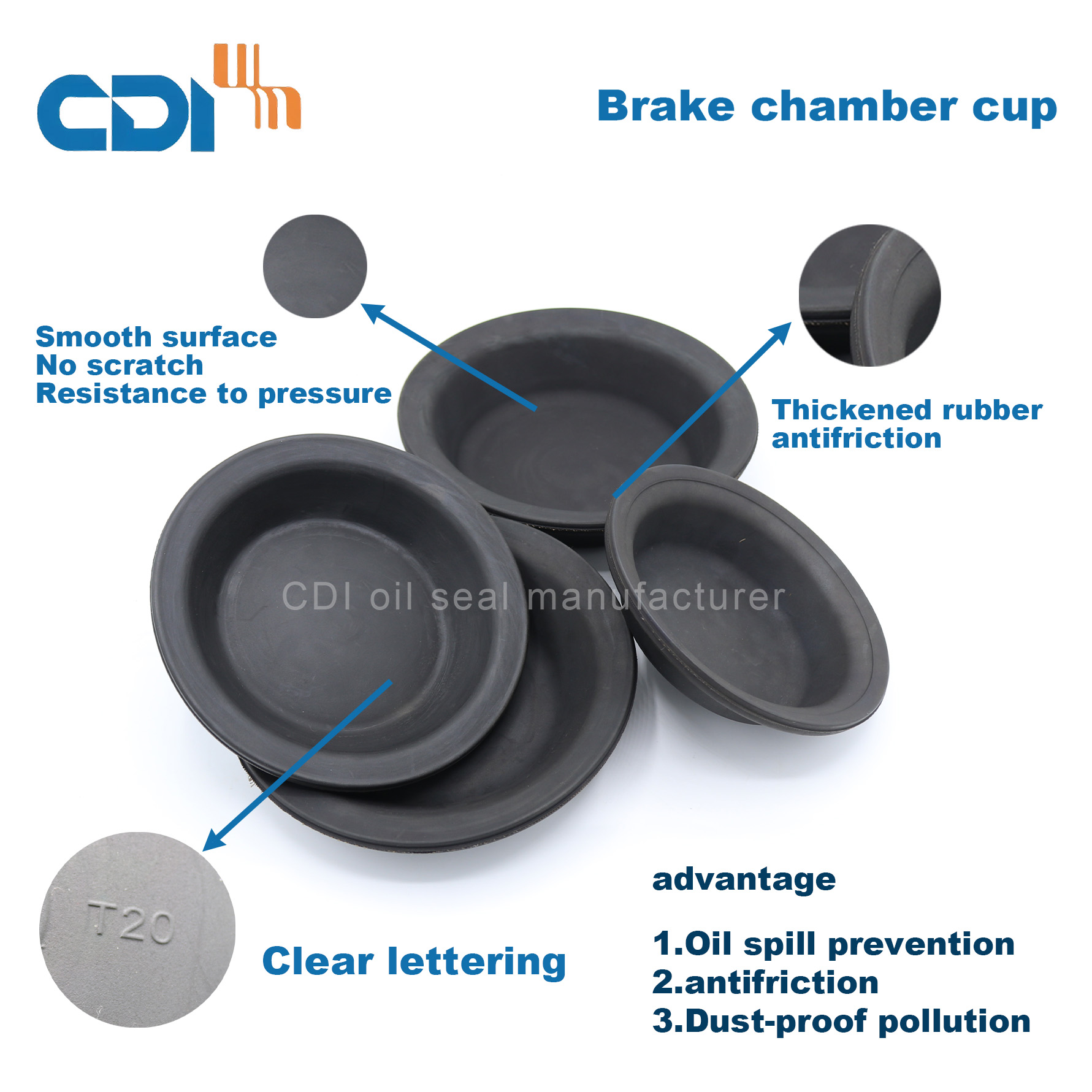 CDI factory Brake Cup T12 for Truck