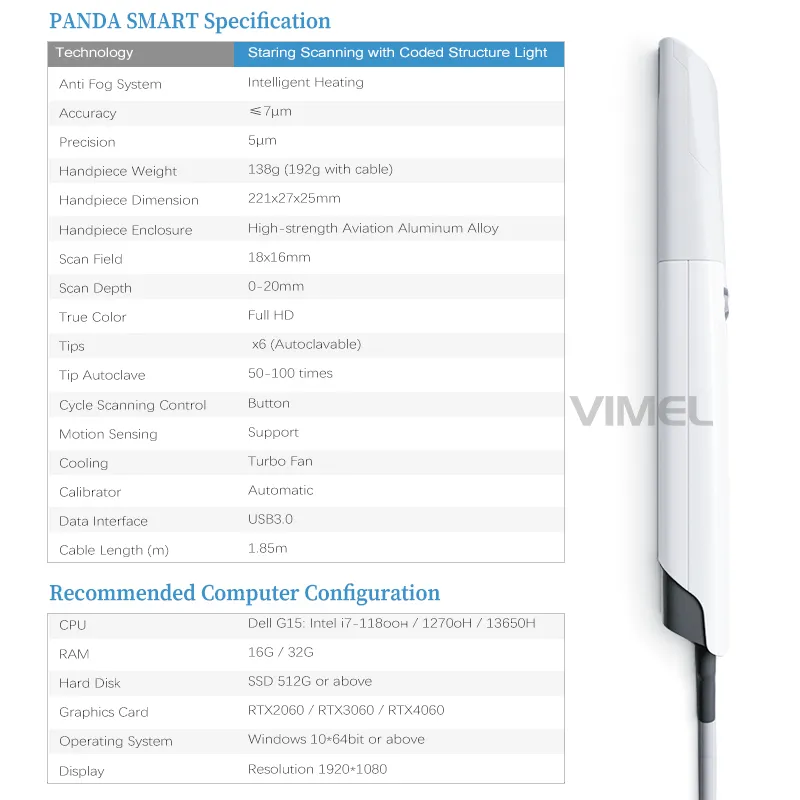 Panda P5 Smart Dental Intraoral Scanner