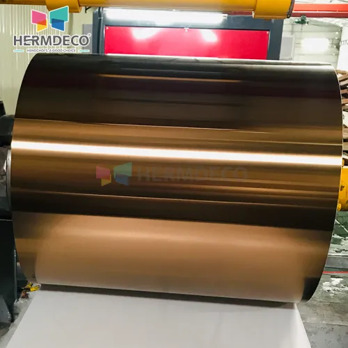 Rose gold hairline mirror coil aisi 201 304 stainless steel color coil