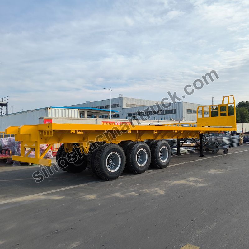 Remolque de plataforma plana de 3 ejes SHACMAN