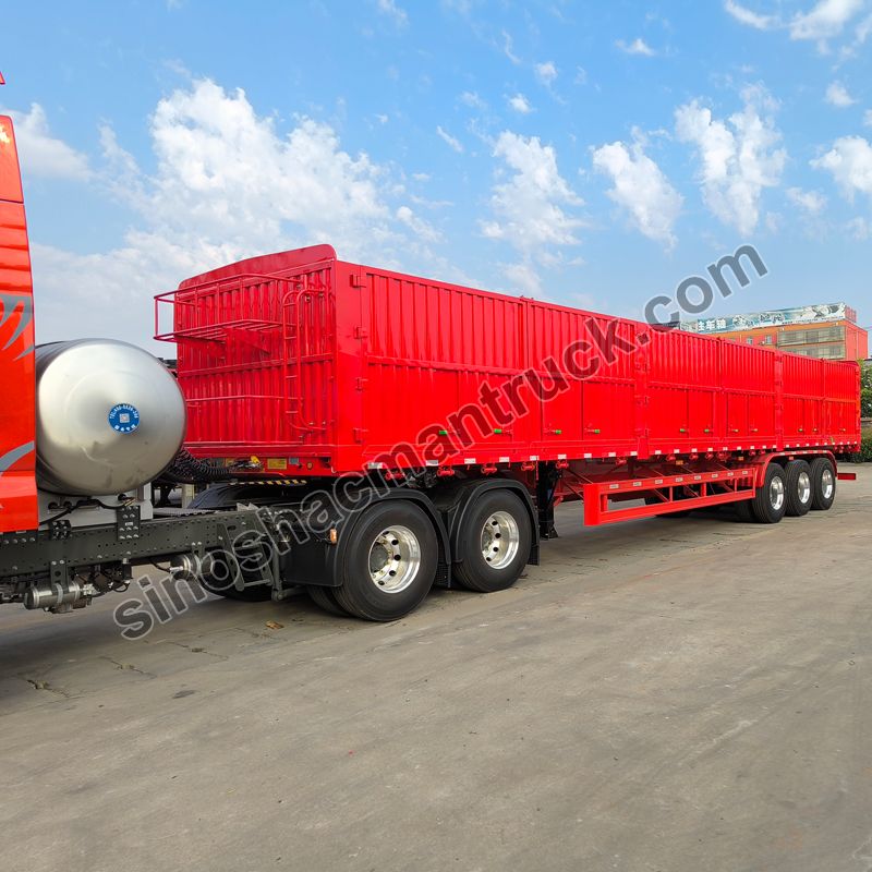 Semirremolque con valla de 3 ejes SHACMAN