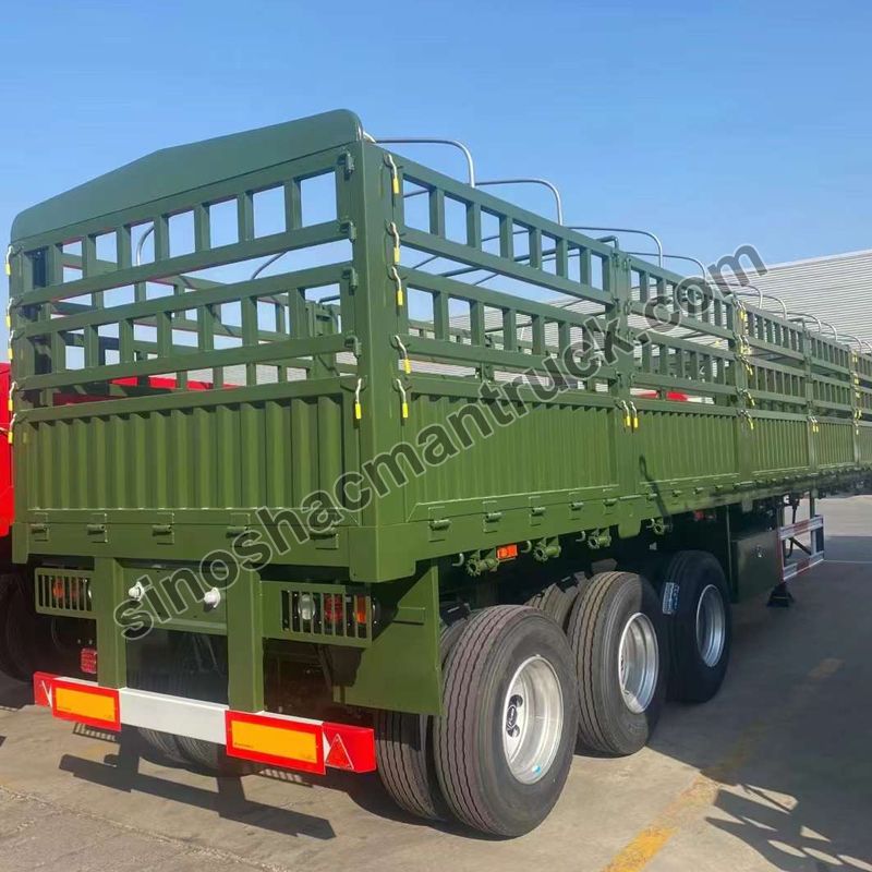 SHACMAN 3 Axle Stake trailer
