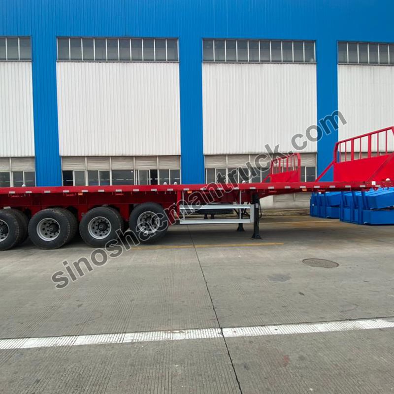 SHACMAN 4 Axle Flatbed Trailer