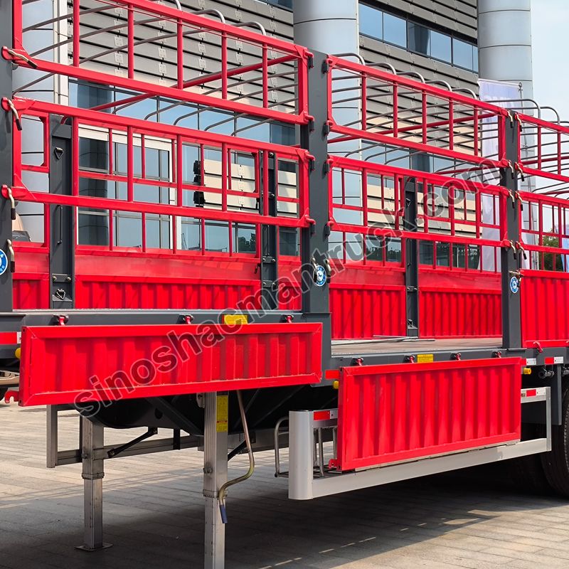 SHACMAN 3 Axle Stake trailer