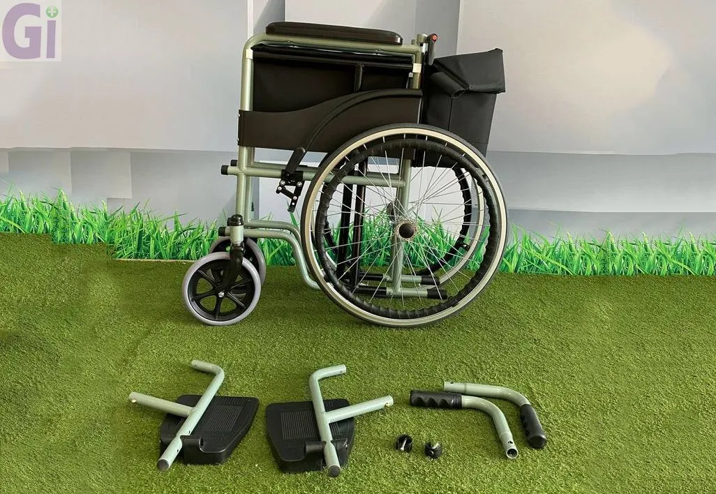 Knock Down Drop Back Wheelchair with Mag Wheel, Manual wheelchair