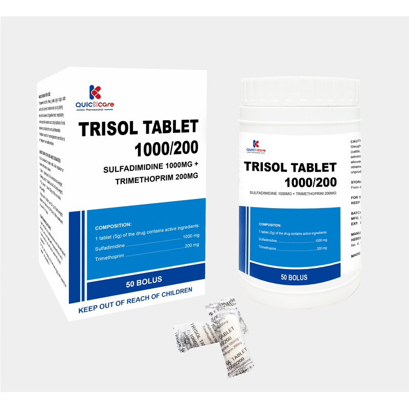 SULFADIMIDINE 1000MG + TRIMETHOPRIM 200MG Tablets Quickcare pharma