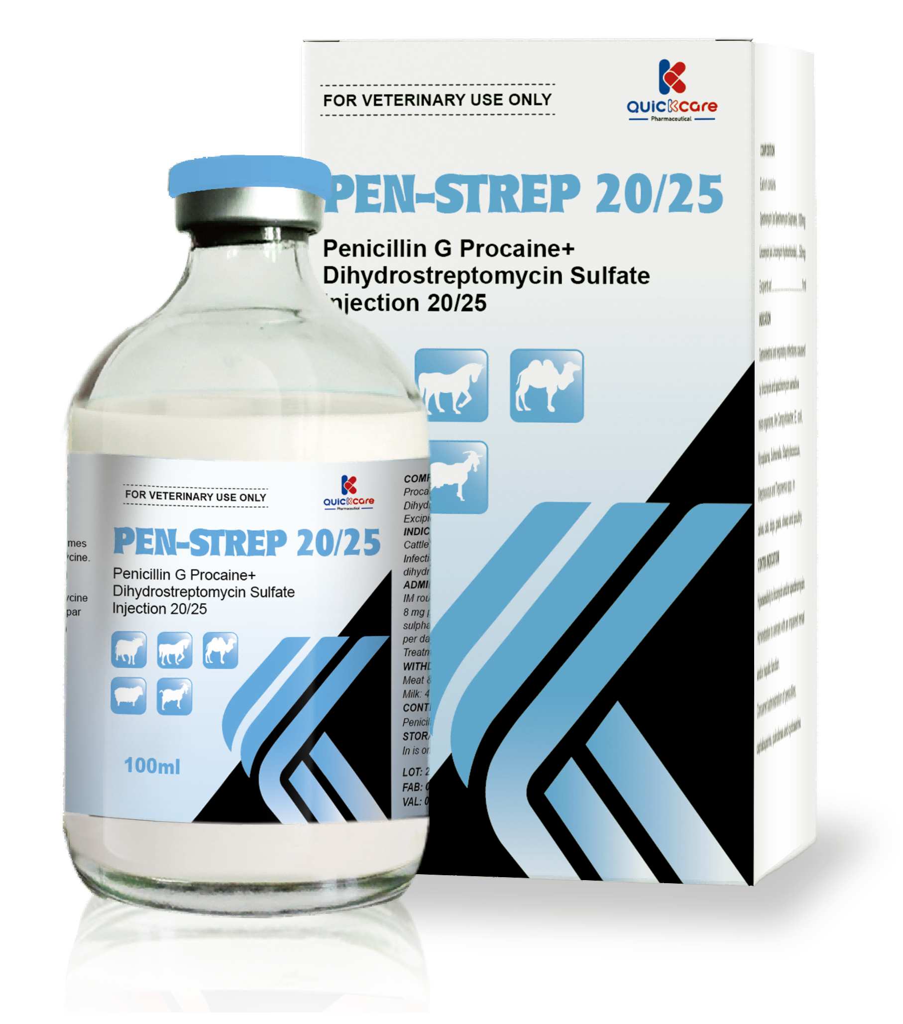 PENICILLIN G PROCAINE + DIHYDROSTREPTOMYCIN SULFATE 20:25