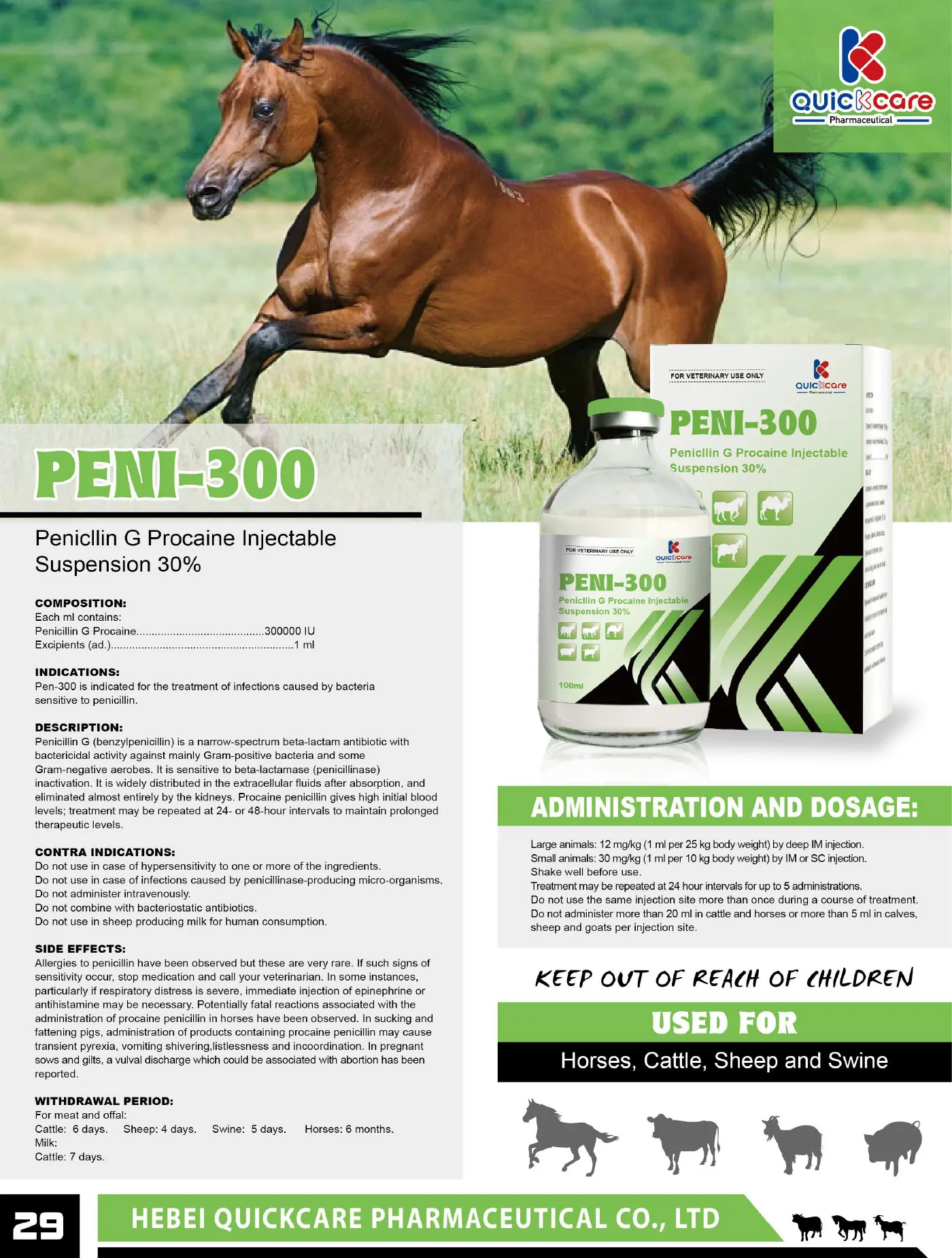 PENICILLIN G PROCAINE INJECTABLE SUSPENSION 30%