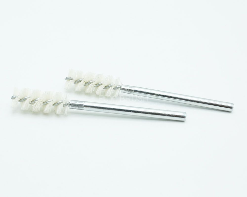 ceramic wire cleaning brushes spiral twisted wire tube brushes with shank