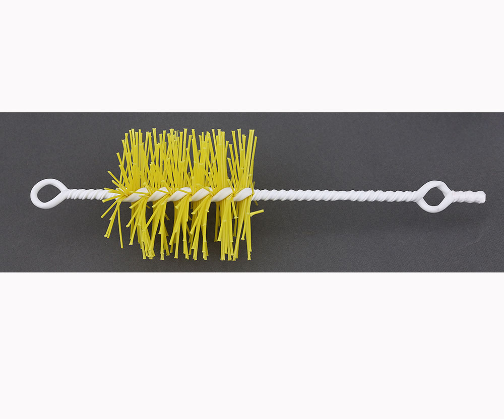 Yellow Nylon Wire Bottle Brushes