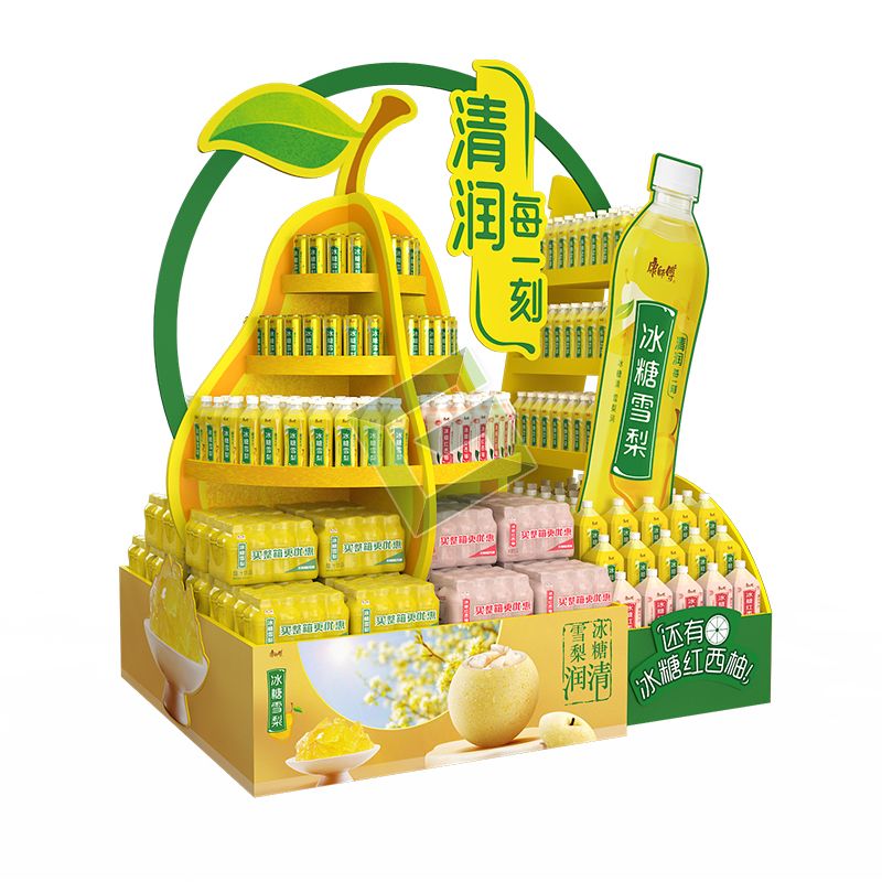 Master Kong Pear Drink Island Display, Island Exhibition Stand Design