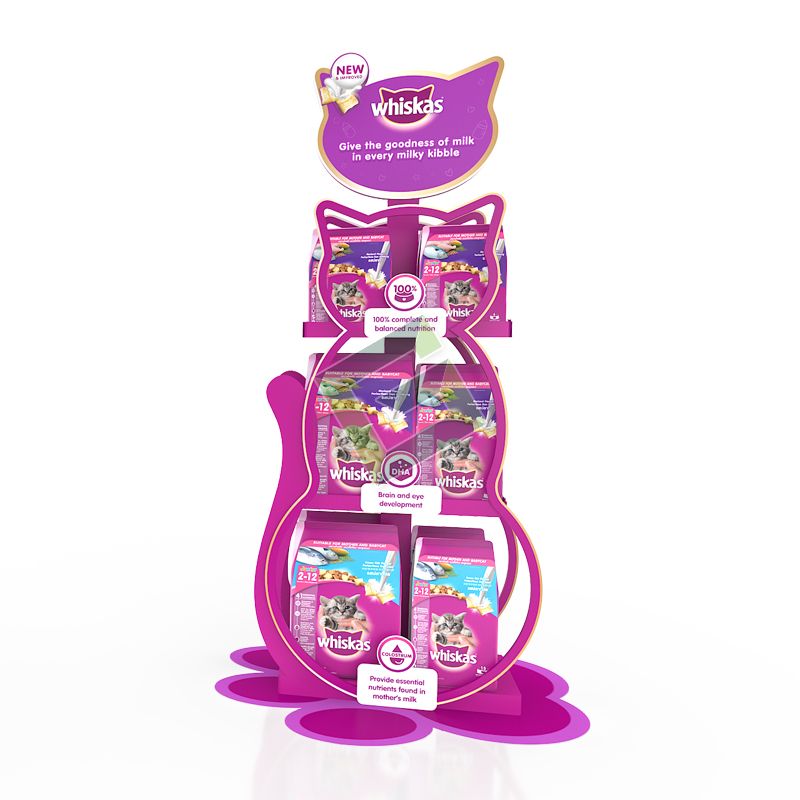 Custom Floor Displays, Floor Retail Displays, Whiskas Floor Display