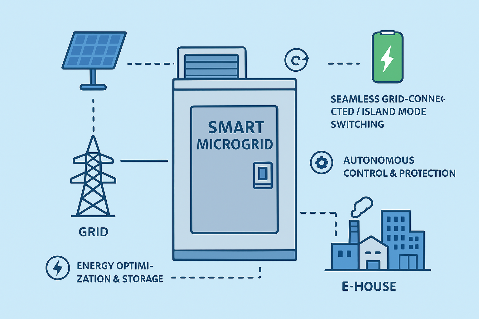 Smart Microgrid System Unstable Power & Energy Waste