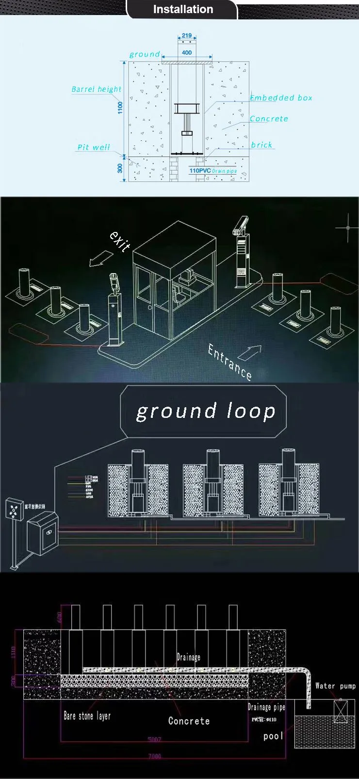 Rising hydraulic bollards
