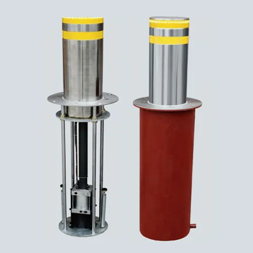 Rising hydraulic bollards