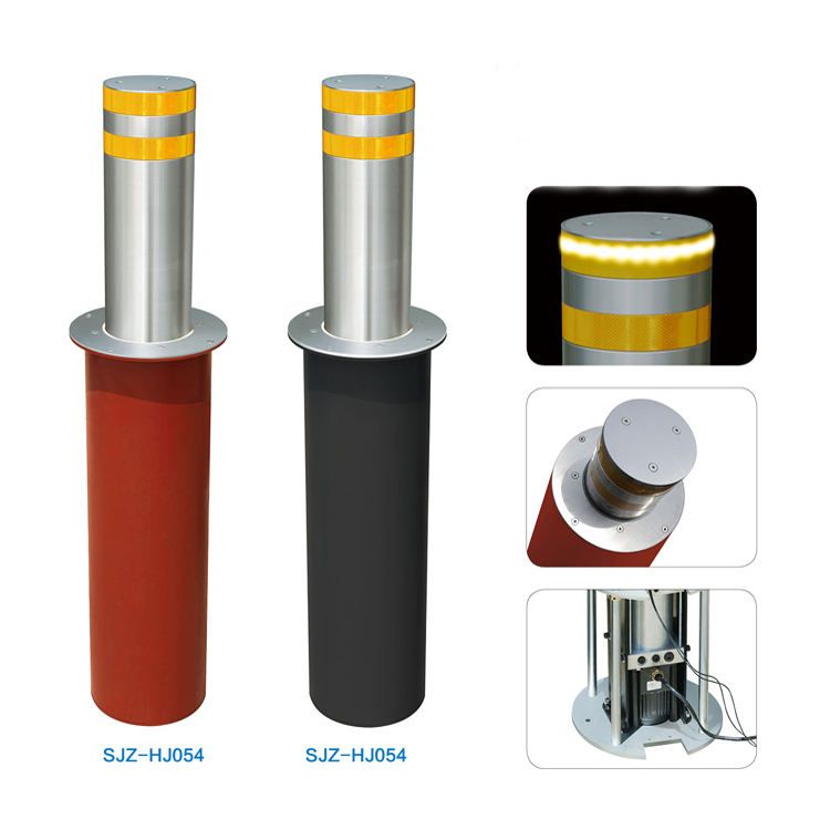 Rising hydraulic bollards