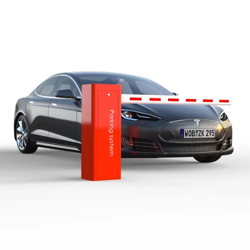 solar vehicle security car parking boom barrier