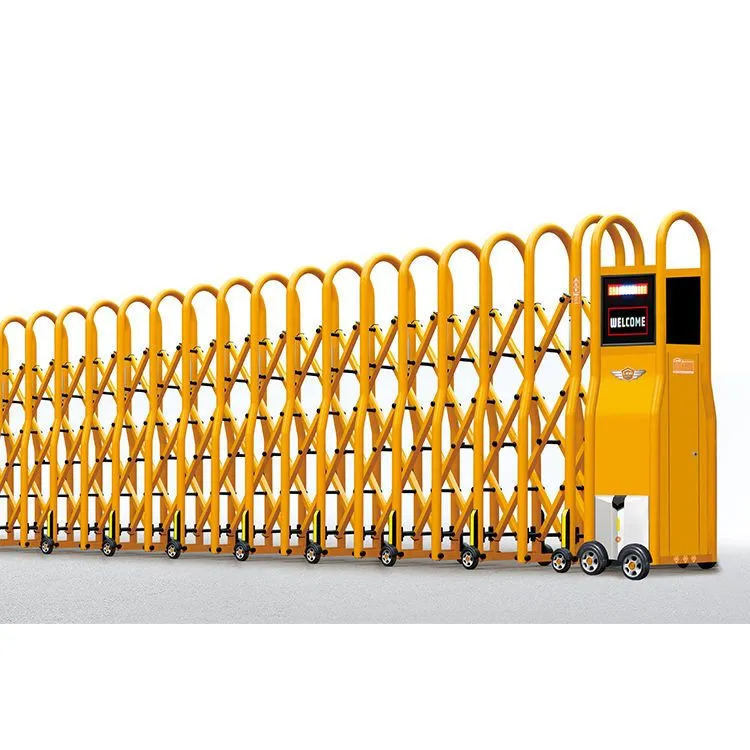 Electric automatic turnstile retractable driveway gate