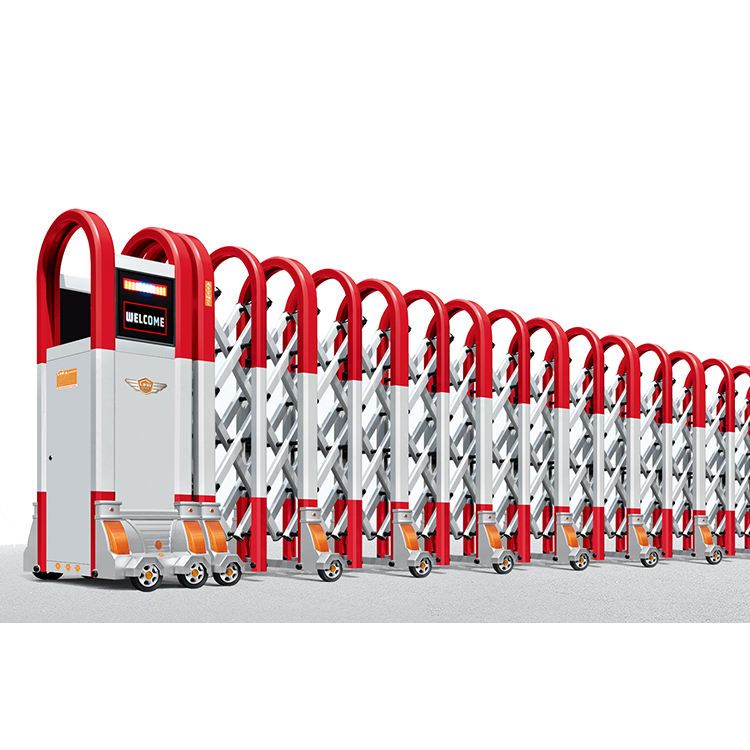 Electric automatic turnstile retractable driveway gate