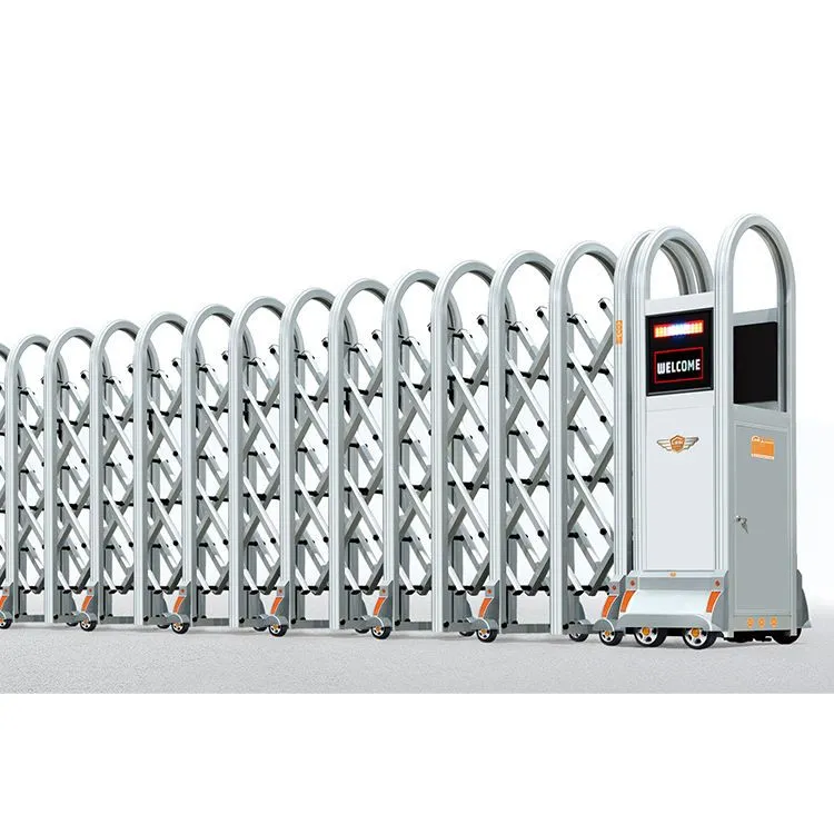 Electric automatic turnstile retractable driveway gate