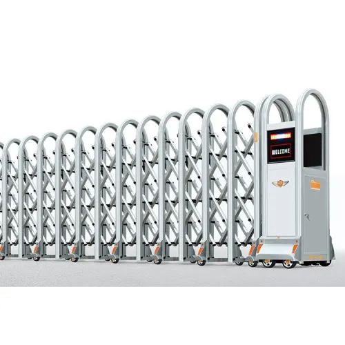 Electric automatic turnstile retractable driveway gate