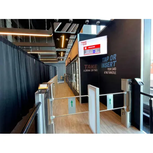 Supermarket Entrance Induction Swing Gate