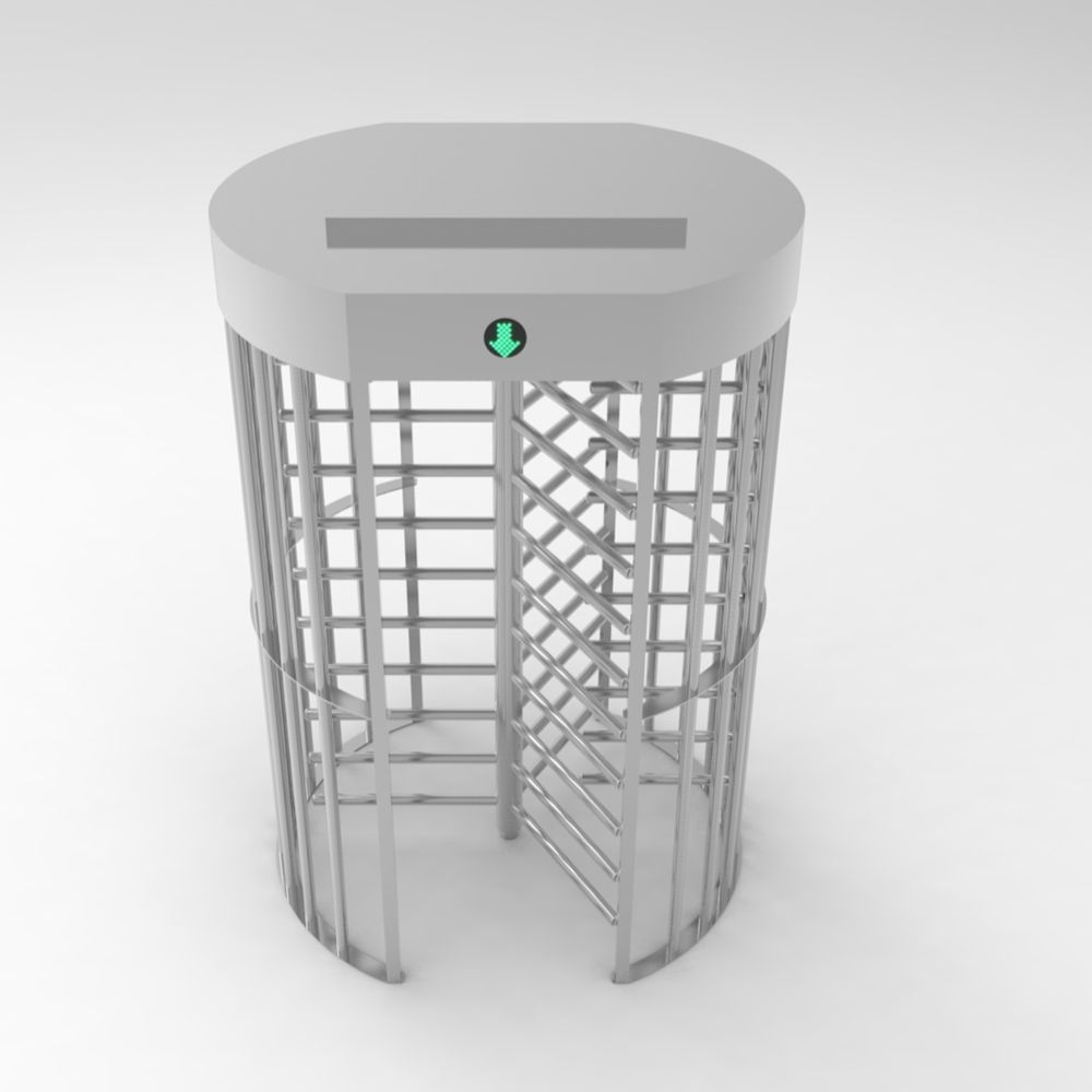 Quality full height door safe turnstile double lane single door full ...