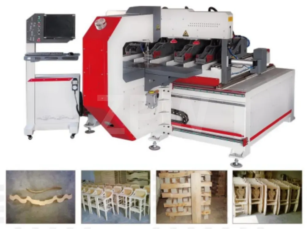 Top-Rated CNC Curved Saw & Wood Lathe for Precision Log Milling & Engraving